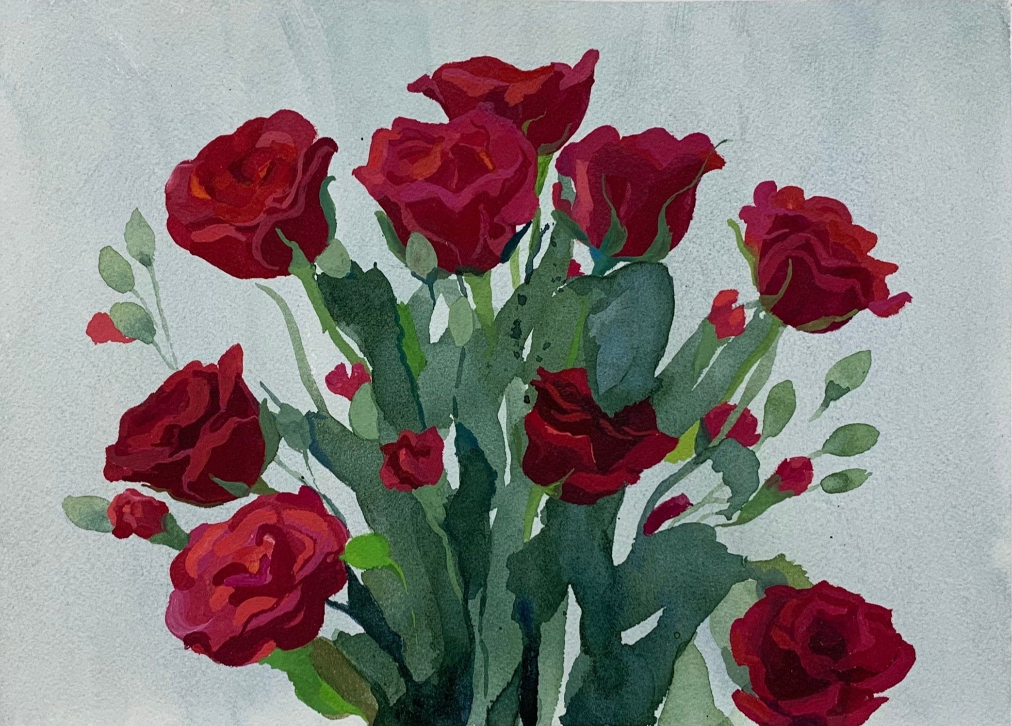 Red Roses – Isabel McLennan | Original artwork